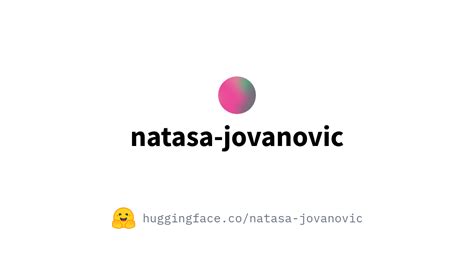Natasa Jovanovic Nataša Jovanović