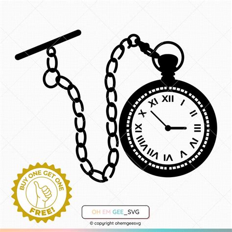 Pocket Watch Svg Etsy