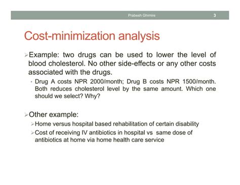 Cost Minimization Analysis In Health Care Pdf