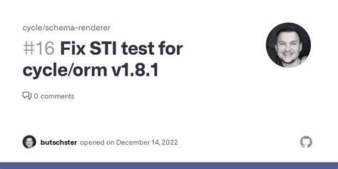 Fix Sti Test For Cycleorm V181 · Issue 16 · Cycleschema Renderer