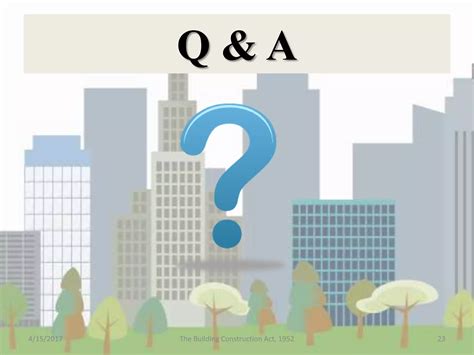 The Building Construction Act 1952 Pptx