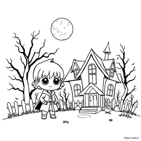 Chibi Horror Coloring Pages