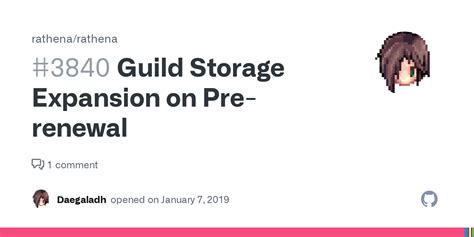 Guild Storage Expansion On Pre Renewal · Issue 3840 · Rathenarathena · Github