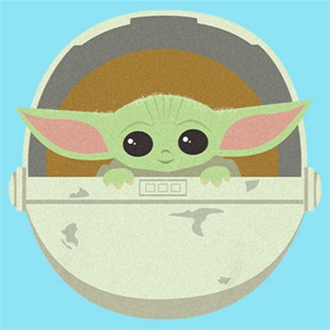 Star Wars Girls Star Wars The Mandalorian Cute Chibi Grogu Bassinet Graphic Tee