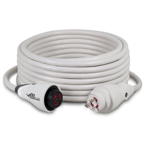 船舶ボート 陸電ケーブル Marinco マリンコ Eel シリーズ 30a 125v 15m ホワイト Cs30 50w トップ