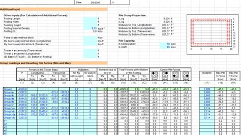 Crack Width Calculation Spreadsheet