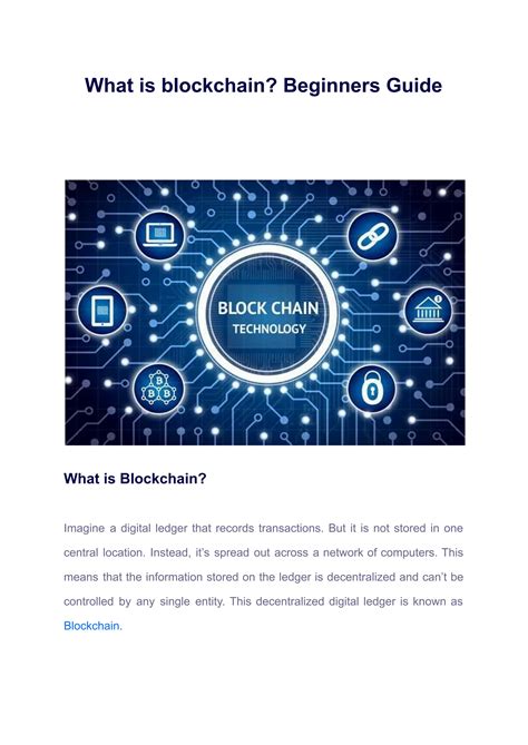 Blockchain A Ultimate Guide To Beginners Pdf