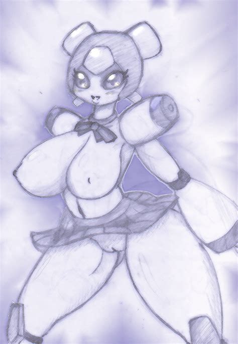 Rule 34 Brass Breasts Large Breasts Medarot Monochrome Nipples Pussy