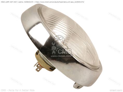 3w58431070 Head Lamp Unit Assy Yamaha Buy The 3w5 84310 70 00 At Cmsnl