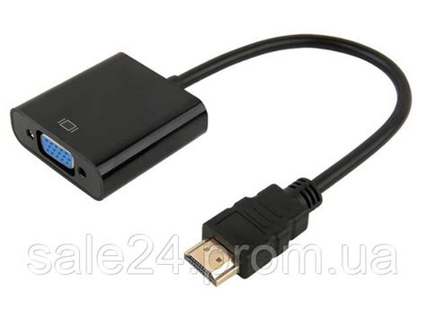 Купить Кабель-переходник HDMI -> VGA конвертер адаптер без звука ...