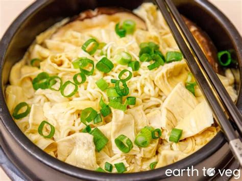 Fresh Yuba Soup Tofu Skin Soup Earth To Veg