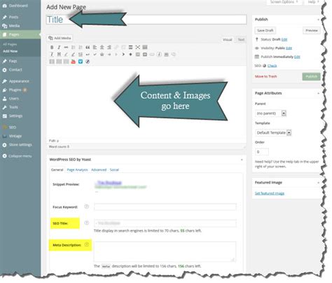 Adding Editing Pages Help Resource Center