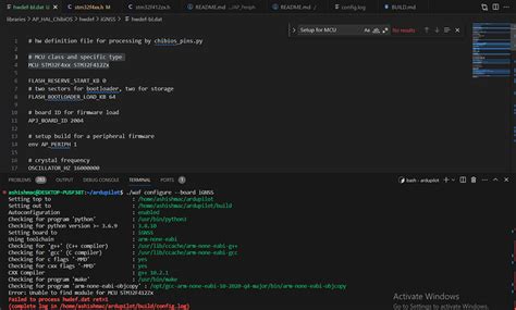 Unable To Setup Custom Board Copter ArduPilot Discourse