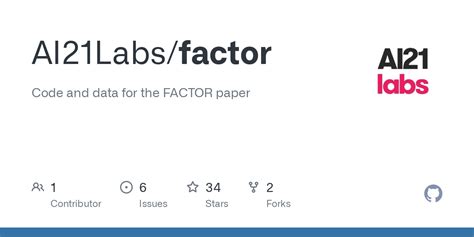 Github Ai21labsfactor Code And Data For The Factor Paper