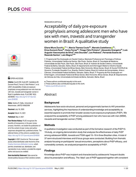 Pdf Acceptability Of Daily Pre Exposure Prophylaxis Among Adolescent