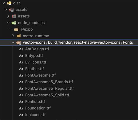 Expovector Icons Not Showing After Adding Nfigjs File In
