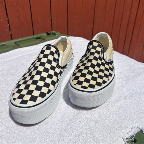Vans Stackform In Checkerboard Depop
