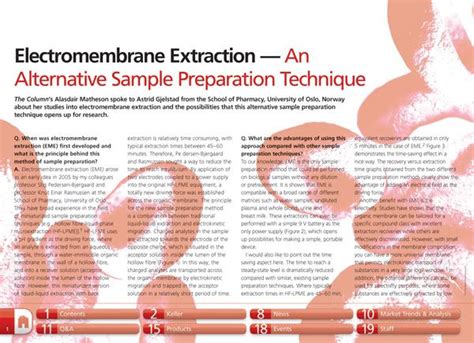 Electromembrane Extraction — An Alternative Sample Preparation Technique