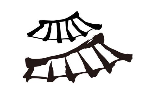 한국 기와 전통 로고 드로잉 기와 포스터 디자인