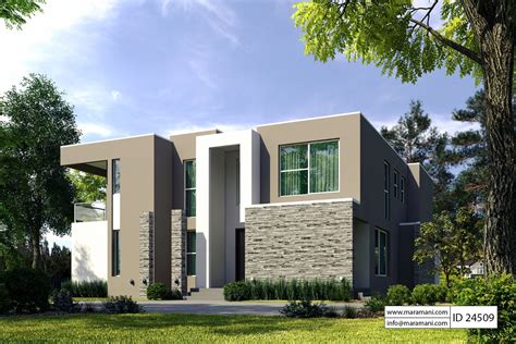 Modern House Plans Home Design Contemporary House Plan With Second