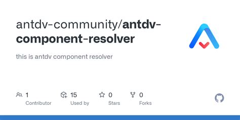 github antdv community antdv component resolver this is antdv