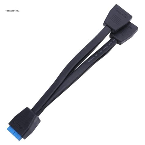 Ec 1 To 2 Motherboard Usb 3 0 Header Splitter Cable 20cm 19pin Internal Extension Header Cable