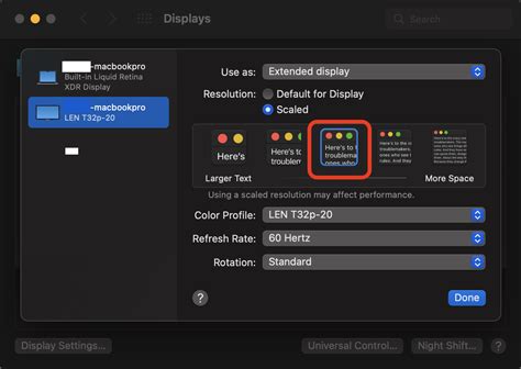 screen resolution in macos