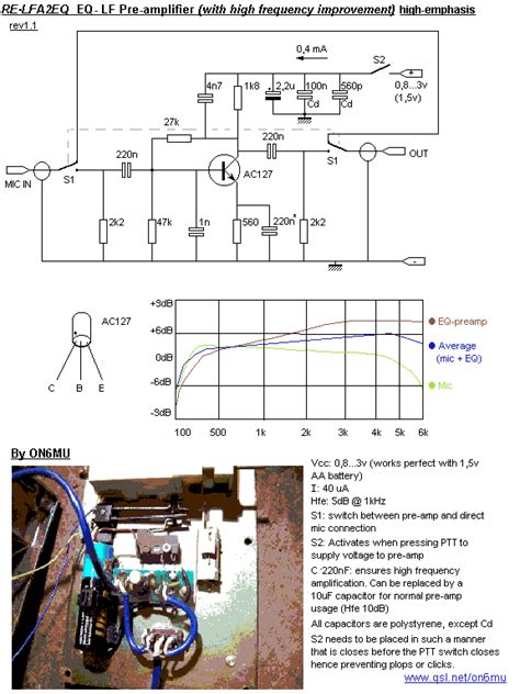 Skema Pre Mic Dynamic Audio Preamp Circuit Diagrams Circuit Schematics The Circuit