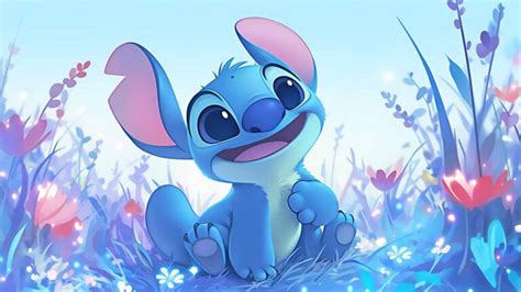 Free Lilo And Stitch Stitch Blue Alien Desktop Wallpaper 4k