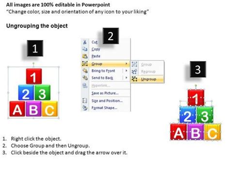 Editable Building Blocks Powerpoint Slides