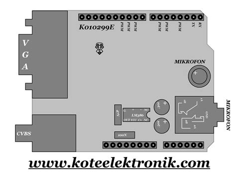 Kote Elektronik K010299e Arduino Vga Cvbs Out Ve Audio Facebook