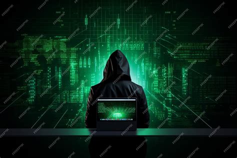 Abstract Hacker Mockup Background Coding Security Generate Ai Premium