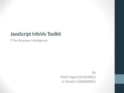 Java Script Infovis Toolkit Ppt