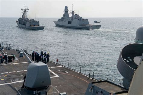Us And Eu Naval Forces Conduct Combined Patrol Seawaves Magazine