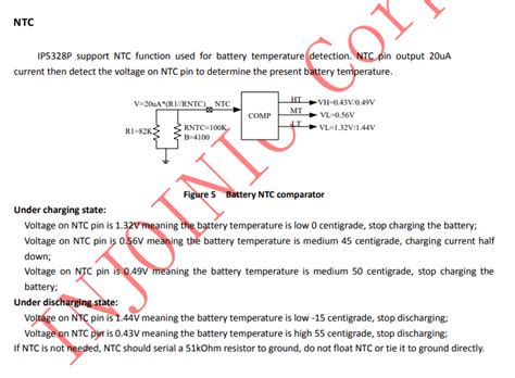 What Ntc Resistor Should I Use For An Ip5328p Battery Charging Module