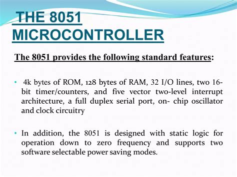 Project Report On Embedded System Using 8051 Microcontroller Pptx