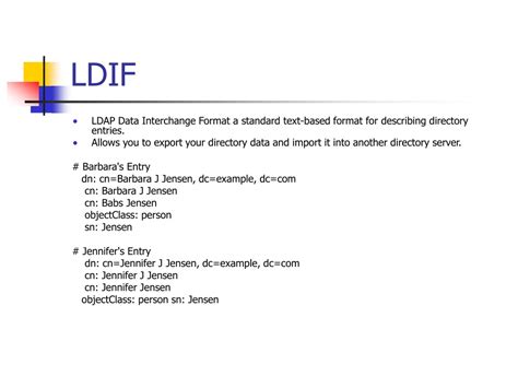 Ppt Ldap Lightweight Directory Access Protocol Powerpoint Presentation Id 9583658