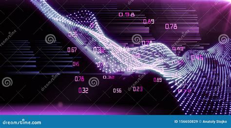 Abstract Analysis Infographics Background Spatio Temporal Data Big Data Vector Illustration