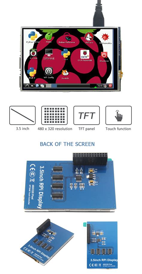 Raspberry Pi LCD Modules Inch TFT Display