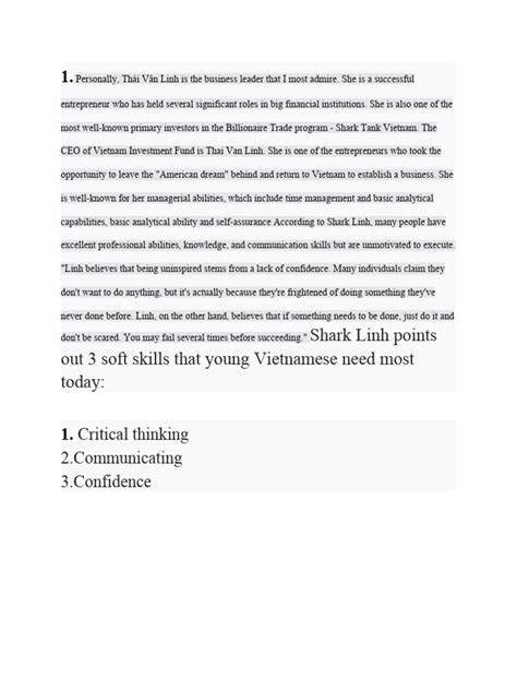 Thái Vân Linh Inspiring Entrepreneur Insights Pdf
