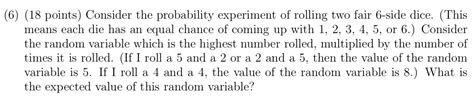 Solved Points Consider The Probability Experiment Chegg Com