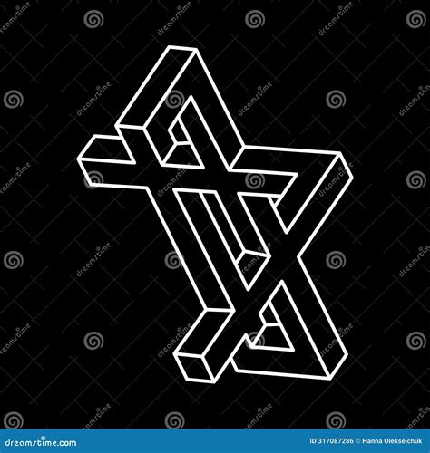 Graphic Impossible Shapes Paradox Geometry Optical Illusion Object Sacred Geometric Figures