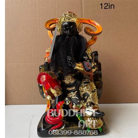 Jual Patung Dewa Siong Te Kong Hian Tian Siang Te Hian Tian Hitam 12
