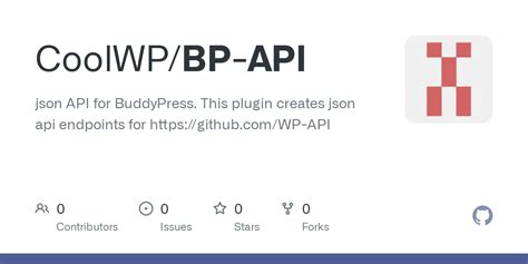 Github Coolwpbp Api Json Api For Buddypress This Plugin Creates