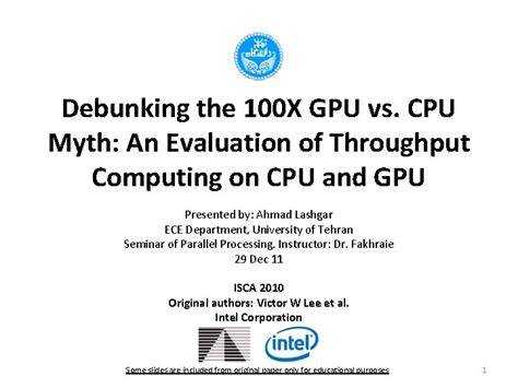 debunking the 100 x gpu vs cpu myth