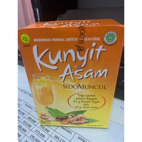 Jual Kunyit Asam Sido Muncul 25 G Shopee Indonesia