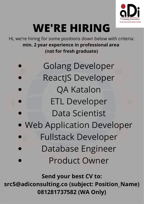 Alfina R On Linkedin Hiringalert Softwaredev Golang Golangdeveloper Reactjsdevelopers