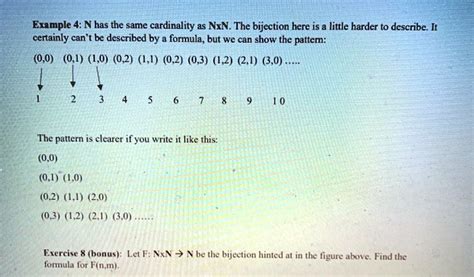 solved example 4 n has the same cardinality as nxn the bijection