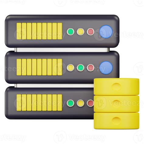3d server database icon illustration 16407512 png