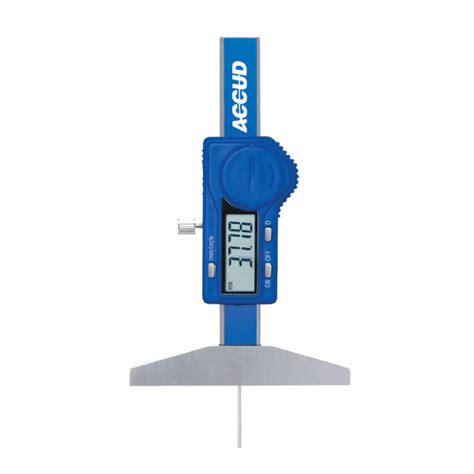 DIGITAL DEPTH CALIPER WITH ROUND DEPTH BAR ACCUD